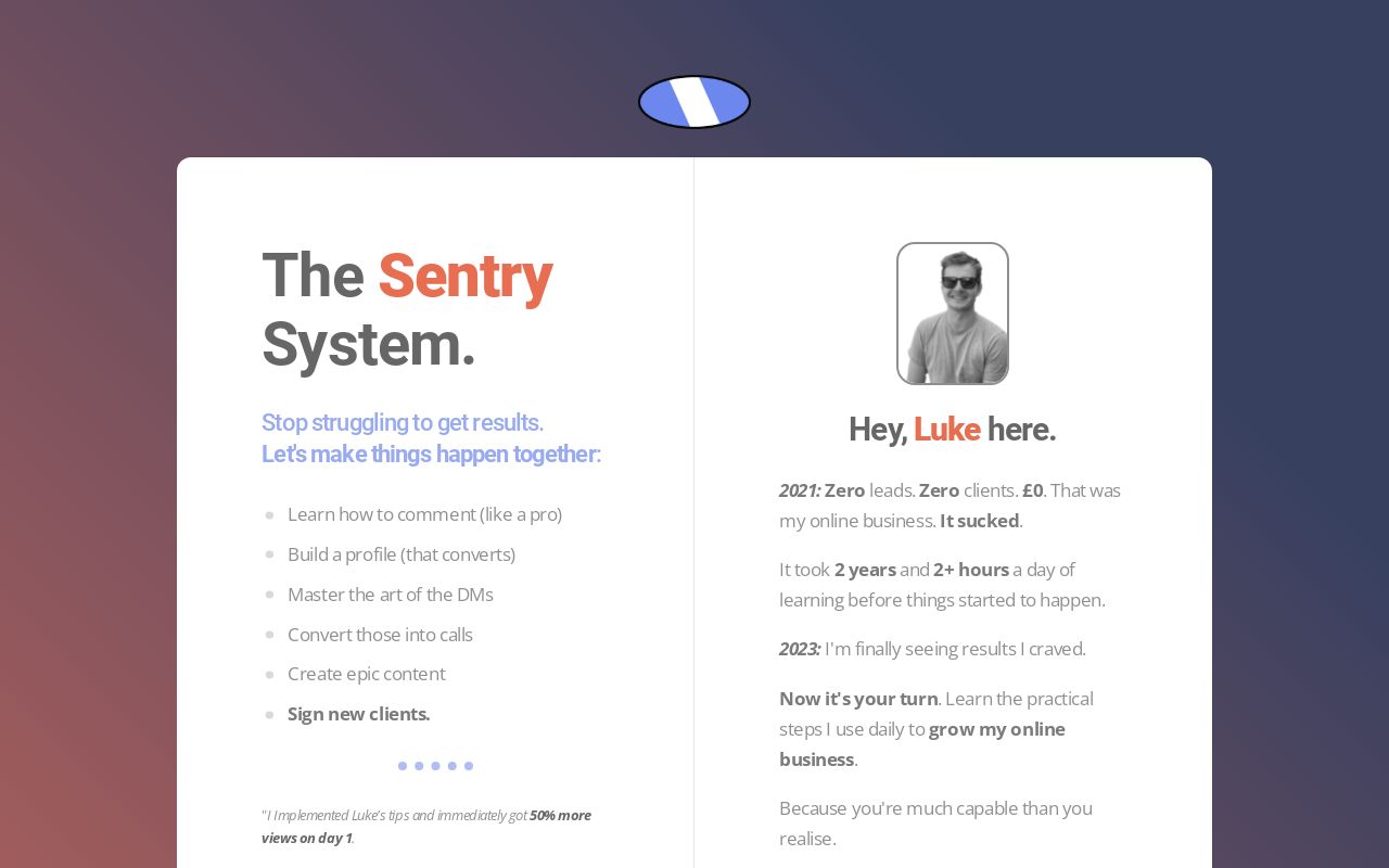 The Sentry System Waitlist